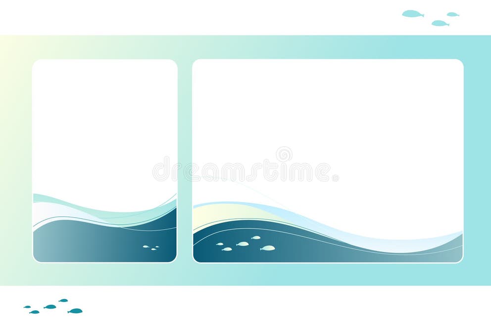 Blue sea frame stock illustration. Illustration of tropical - 18211718