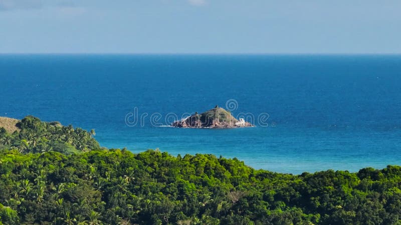 Islet in Santa Fe, Tablas, Romblon, Philippines. Stock Footage - Video ...