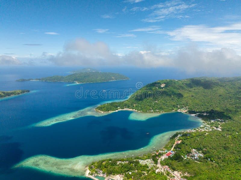 Romblon Island in Romblon, Philippines. Stock Image - Image of aerial ...