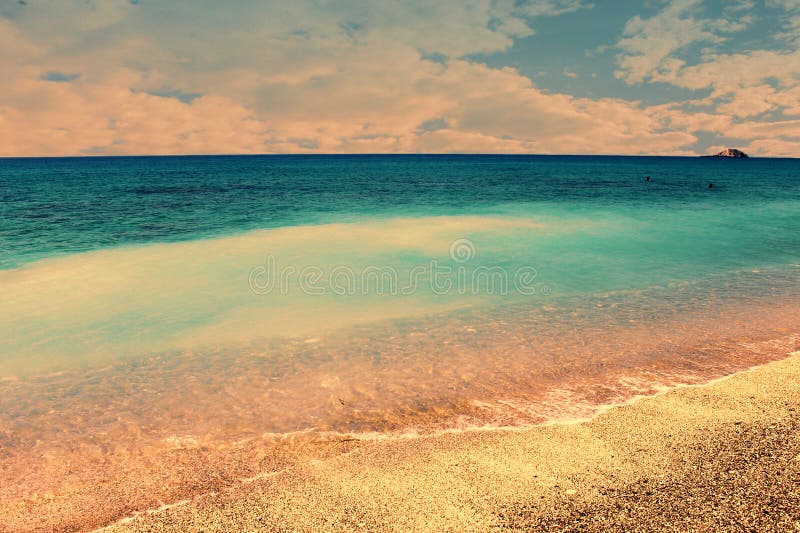 Blue sea stock image. Image of colour, royal, stunning - 62267747