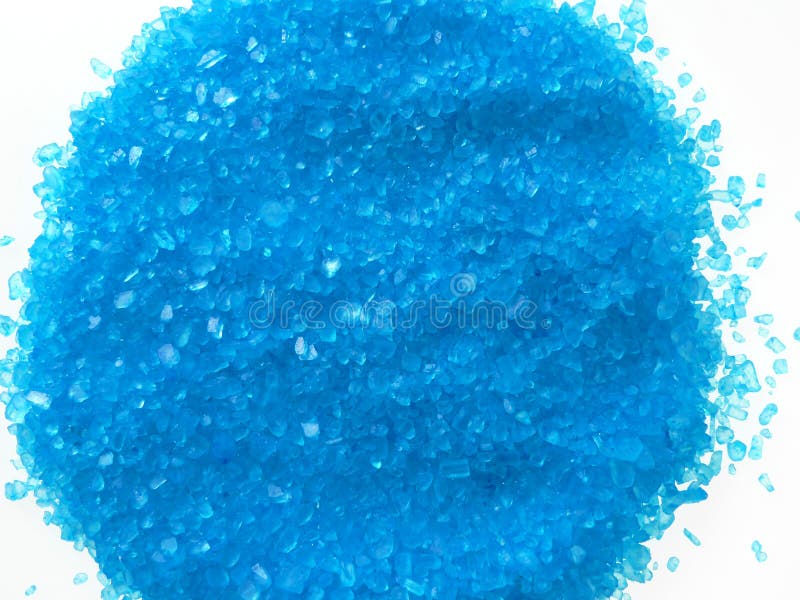 Blue Sea Salt for Bath Isolated on White Stock Image - Image of ...