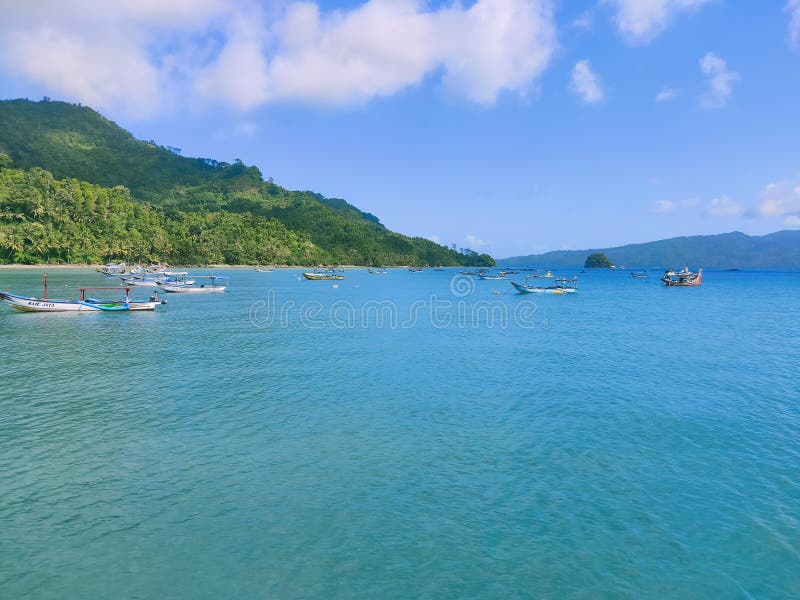 Blue Sea on a Scorching Hot Day Stock Photo - Image of scorching, blue ...