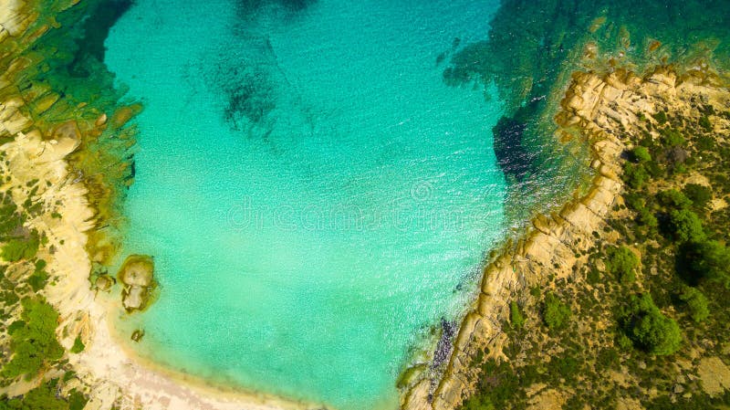 Blue sea shore stock image. Image of idyllic, scenic - 101314295