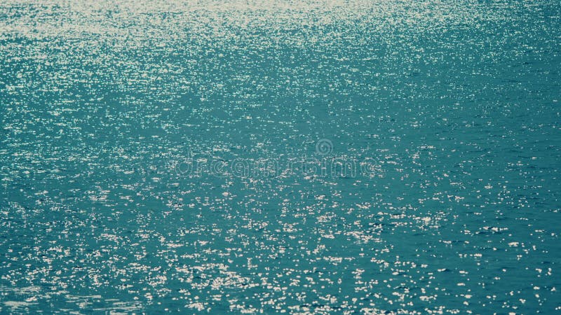 Blue Sea and Sky Horizon. Blue Tones Water Waves Surface As Background ...