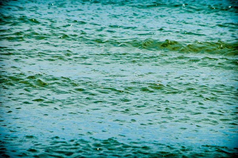 Blue Sea with Small Waves Close Up Stock Photo - Image of rippled ...