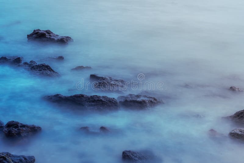Blue sea soft focus stock image. Image of nature, beautiful - 118227705