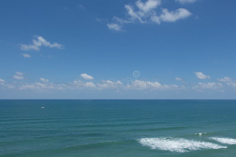 The Blue Sea Under a Blue Sky. Stock Image - Image of wave, summer ...