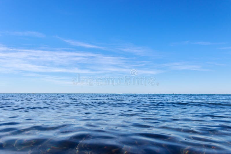Blue sea water stock image. Image of nature, summer, clear - 73974151