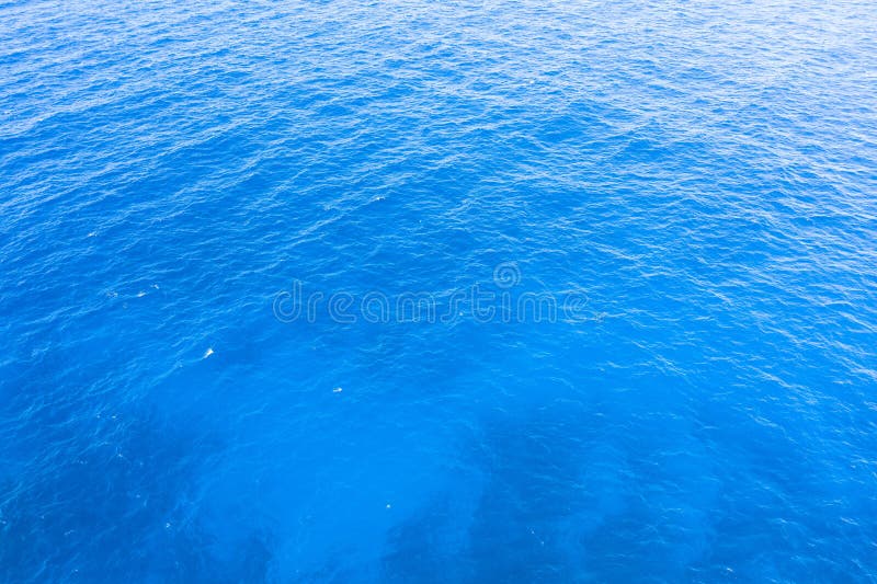 Blue Sea Water with Small Waves and Color Gradient Texture Background ...