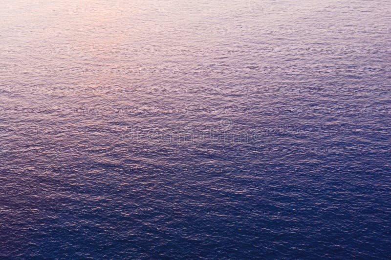 Calm Rippling Surface Clear Water Sunset Glow Reflection Stock Photos ...