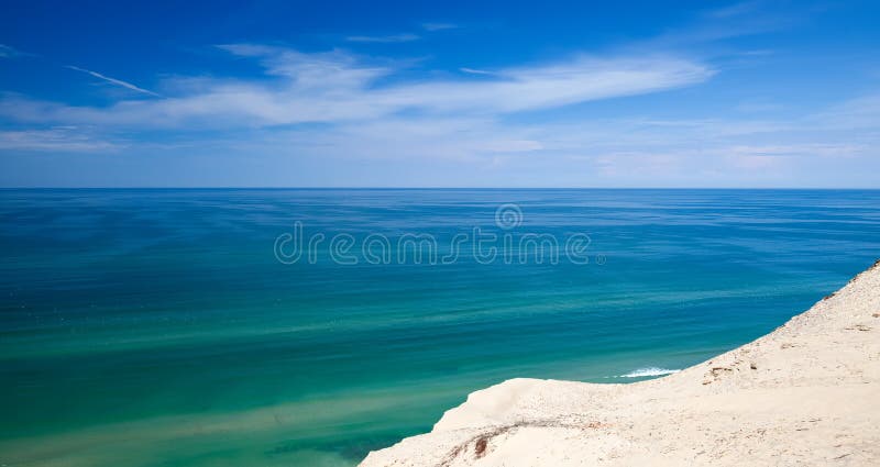 Blue sea water stock photo. Image of horizon, ripple - 270887282