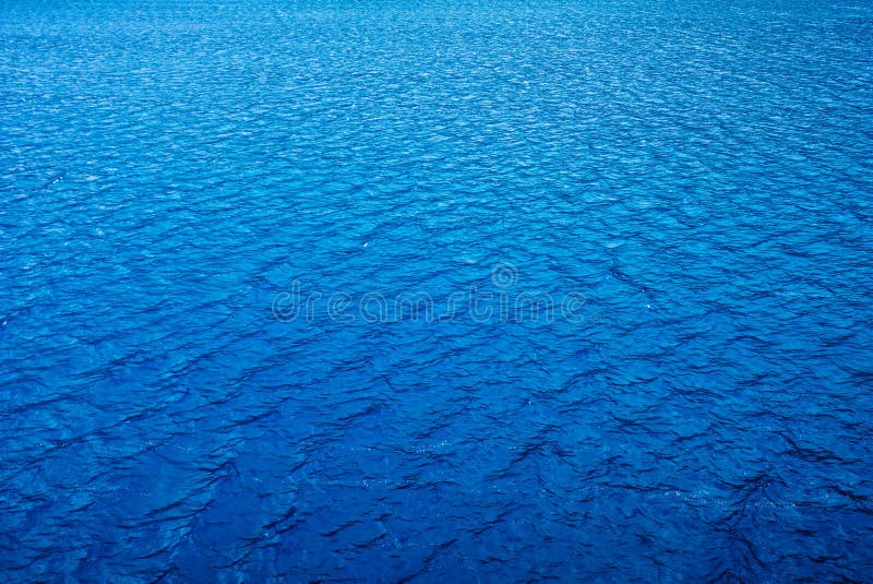 Blue Sea Water Surface Texture for Background Stock Image - Image of ...