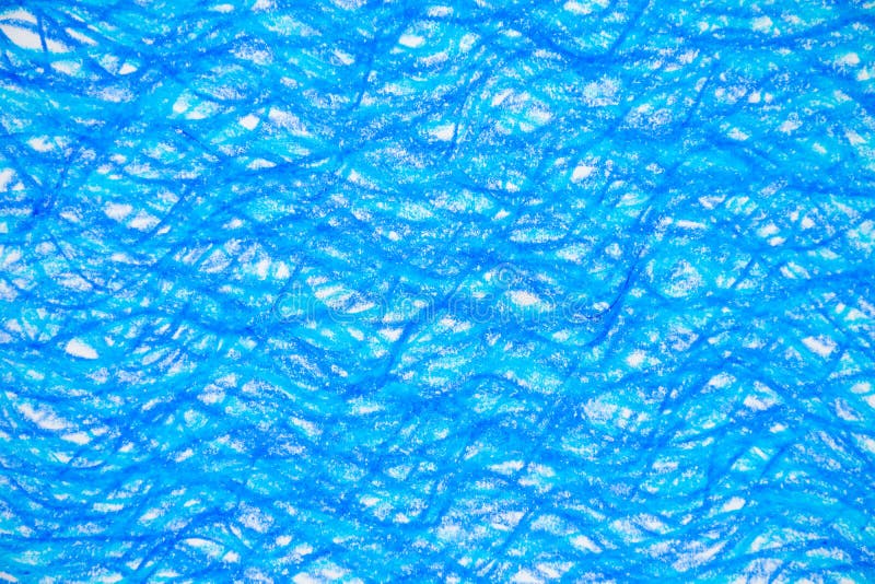 Blue Sea Wave Crayon Texture Background Stock Image - Image of ...