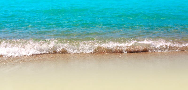 Wave on the sand beach stock photo. Image of landscape - 51540506