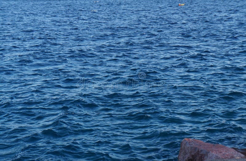 Blue Sea Wavy Water Surface Stock Image - Image of salt, coastline ...