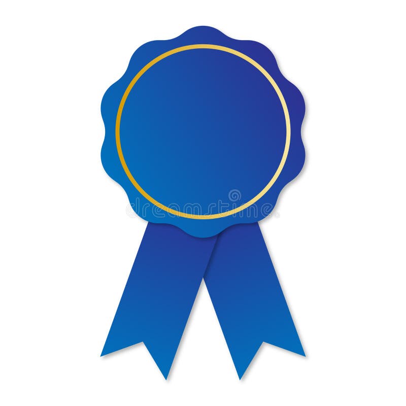 Red Seal with Ribbon, Vector Illustration Stock Vector - Illustration ...