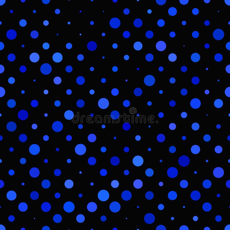 Blue Seamless Dot Pattern Background Stock Vector - Illustration of ...