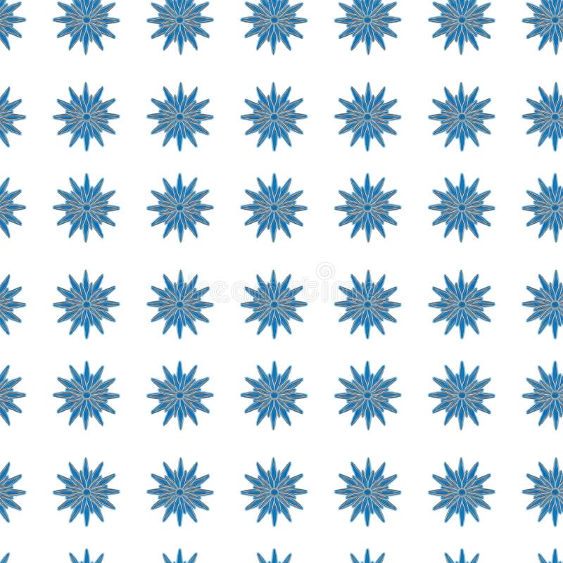 Blue seamless geometric stock illustration. Illustration of flower ...