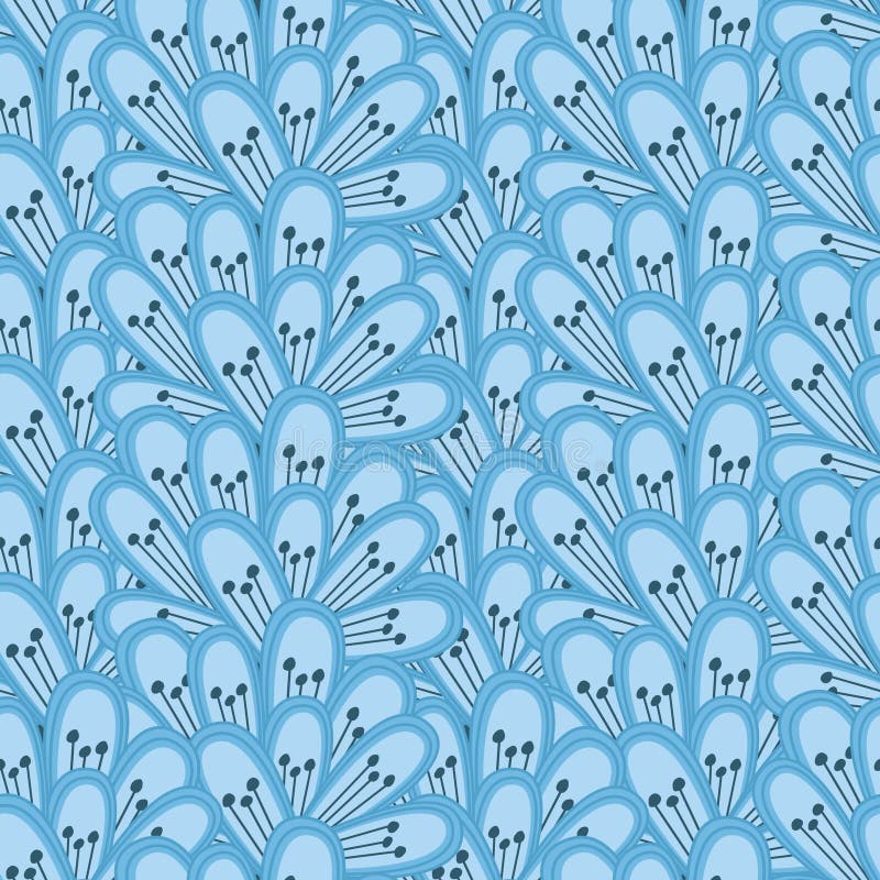 Blue seamless pattern stock illustration. Illustration of backdrop ...