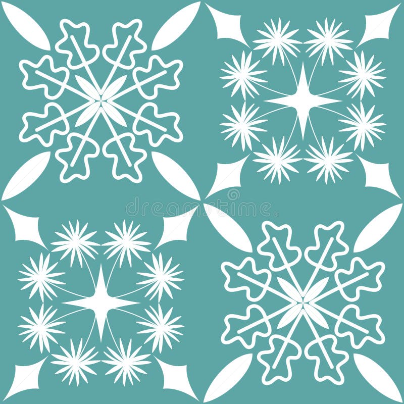 Blue Seamless Pattern for Ceramic Tiles in Spanish Portuguese Retro ...