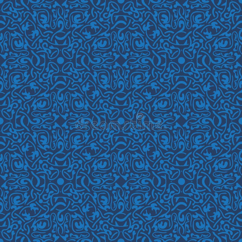 Blue seamless pattern stock vector. Illustration of seamless - 33910026