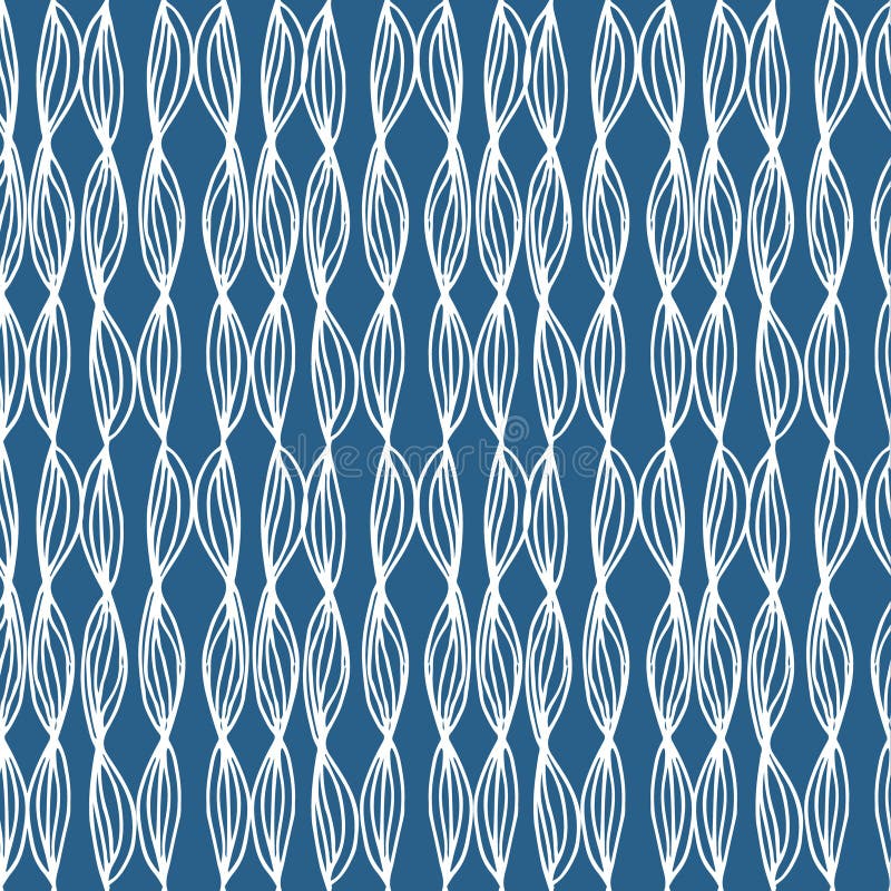 Blue Seamless Pattern, Japanese Style, Vector Background Stock Vector ...