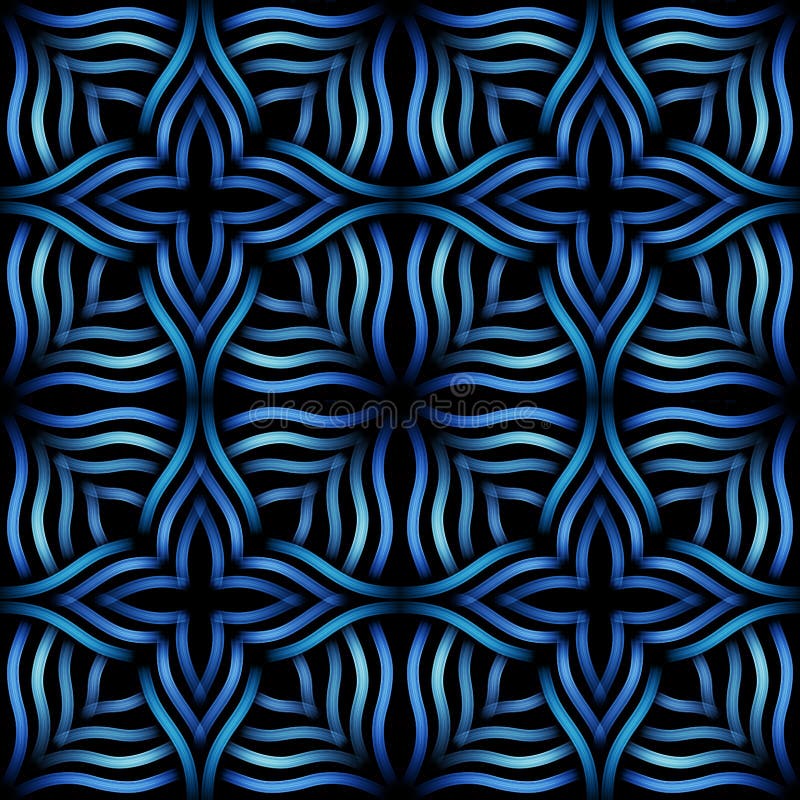 Blue Seamless Pattern Luxury Style. Shining Textile Interior Design ...