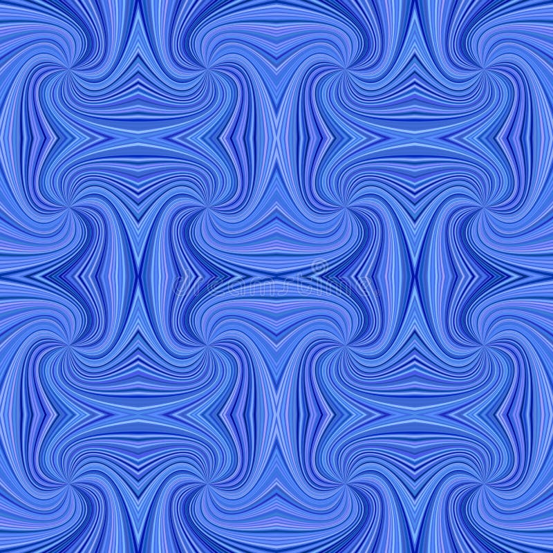 Blue Seamless Psychedelic Abstract Spiral Ray Stripe Pattern Background ...