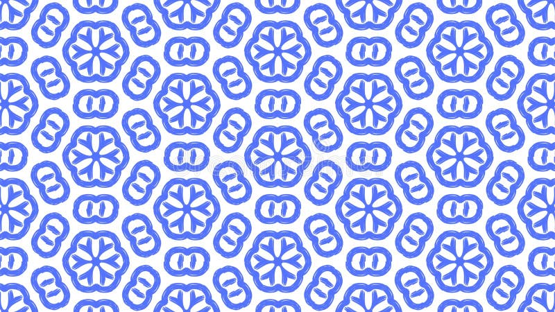 Blue Seamless Repeatable Abstract Geometric Pattern Vector Illustration ...