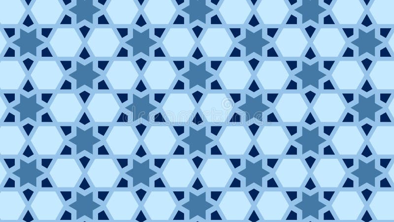 Blue Seamless Star Background Pattern Illustration Stock Vector ...