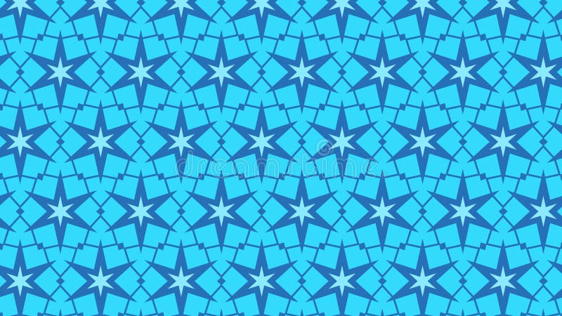 Blue Seamless Star Pattern Background Stock Vector - Illustration of ...