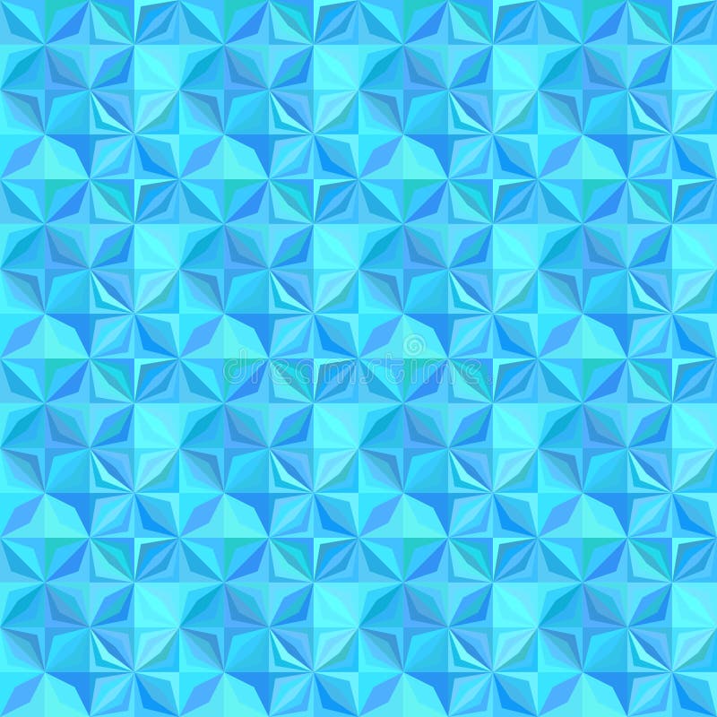 Blue Seamless Striped Shape Pattern - Vector Tiled Mosaic Background ...