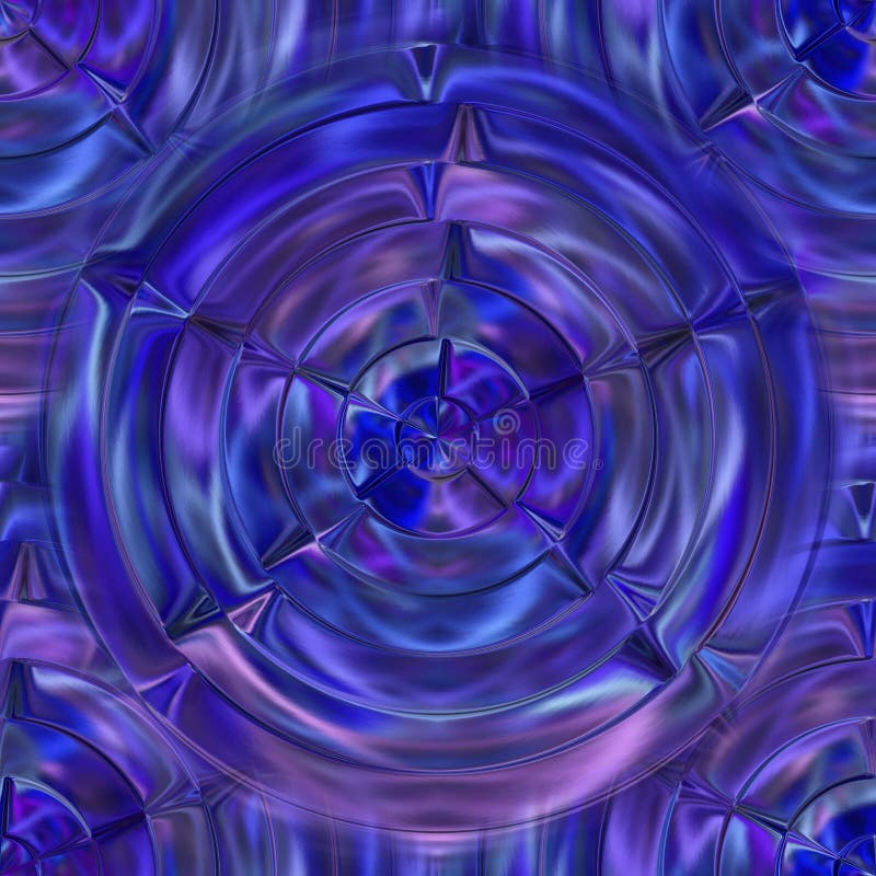 Blue Seamless Texture. Blue Abstraction with Blurred, Symmetrical ...