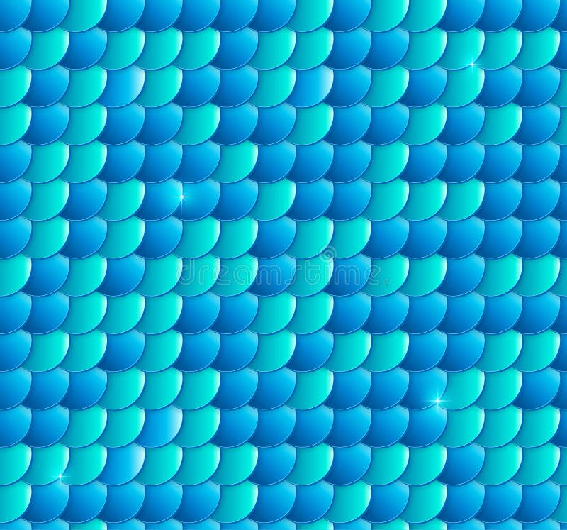 Blue Seamless Vector Fish Skin Stock Vector - Illustration of color ...