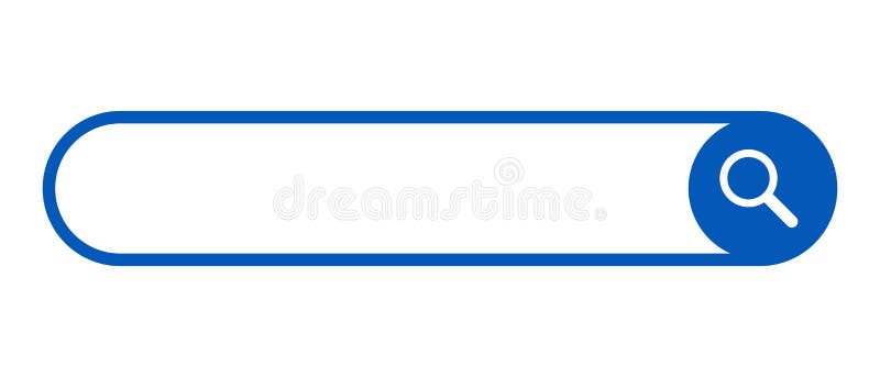 Blue Search Box. Vector about Search. Stock Vector - Illustration of ...