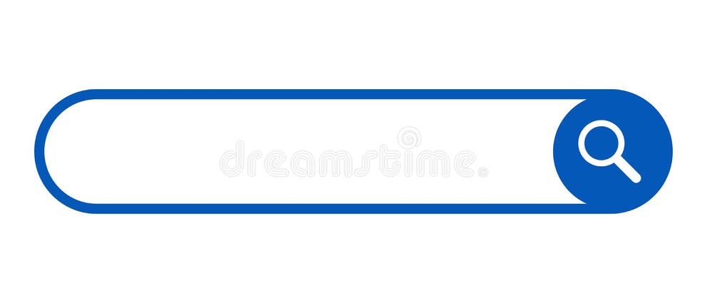Blue Search Box. Vector about Search. Stock Vector - Illustration of ...