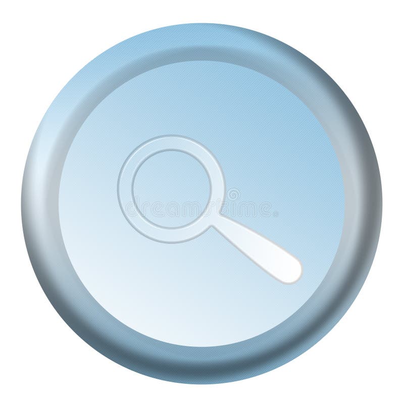 Blue search button stock illustration. Illustration of style - 6044689