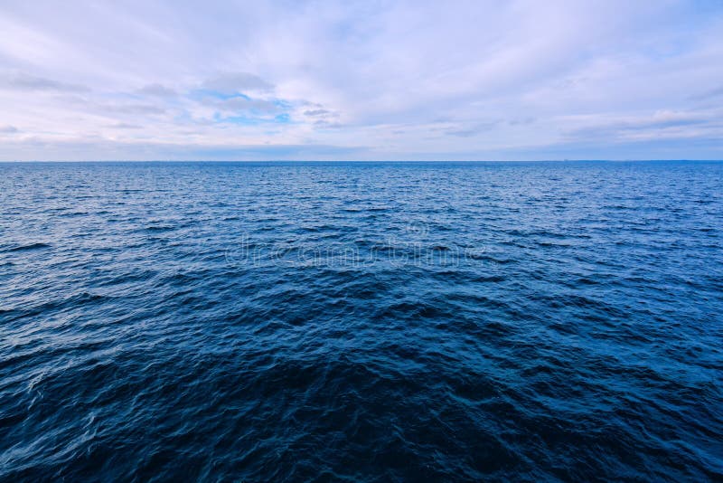 Blue seascape stock photo. Image of distant, vacation - 55123784