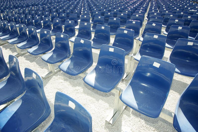 Blue seats stock image. Image of comfortable, ballpark - 2844475