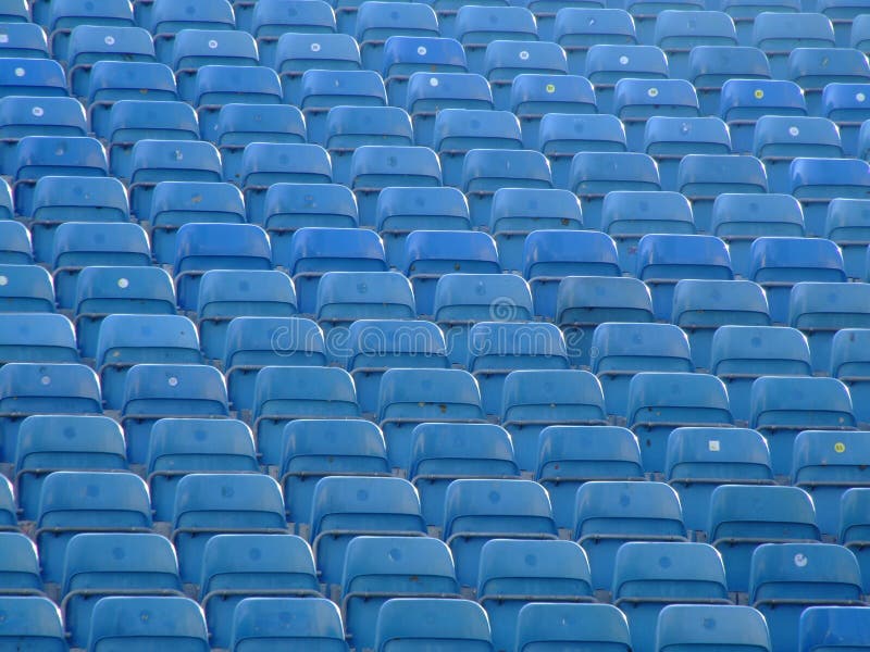 Blue seats stock photo. Image of sports, chairs, seat - 3377162