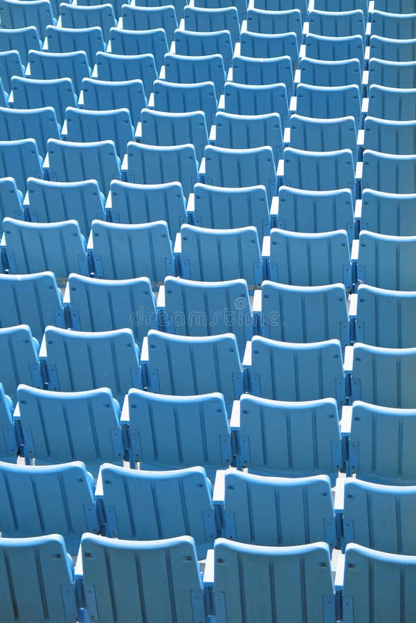 Blue seats stock image. Image of chair, bench, proof, rear - 8598511