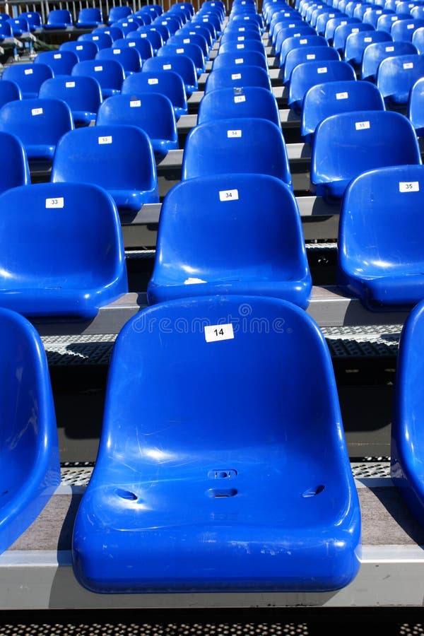 Blue Seats on Stadium stock photo. Image of baseball - 29601162