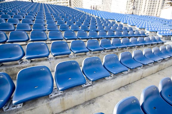 Blue Sector in Stadium stock photo. Image of game, sector - 9951888