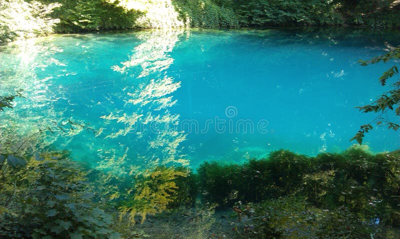 Blue see stock image. Image of bluewater, landscape, blue - 91461525