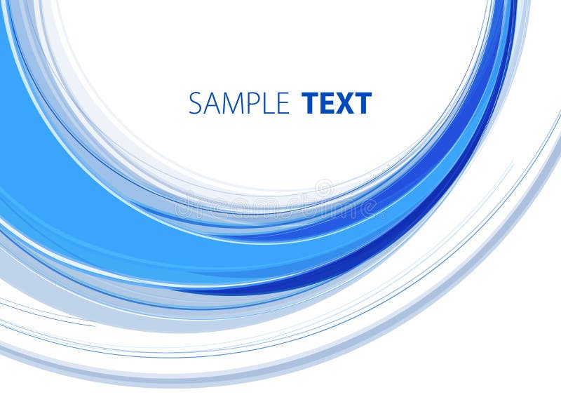 Blue semicircle stock vector. Illustration of whirl, vortex - 23688031