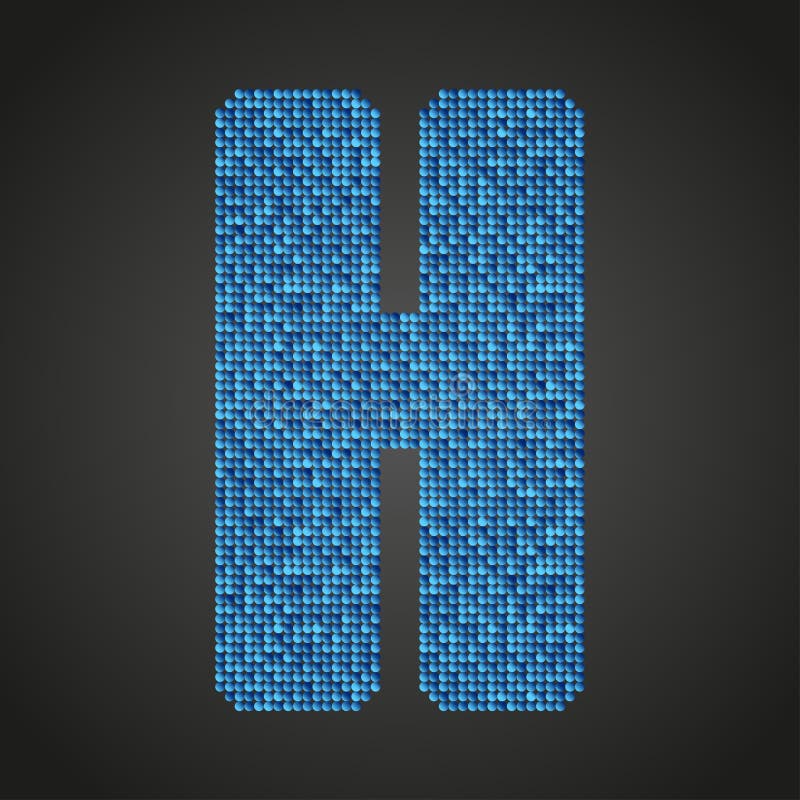 Blue Sequins. Sequins Alphabet. Eps 10. Stock Vector - Illustration of ...
