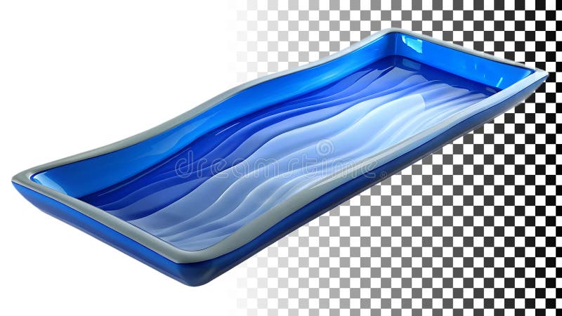 Blue Serving Platter Rectangular Dish Kitchen Tableware Png Transparent ...