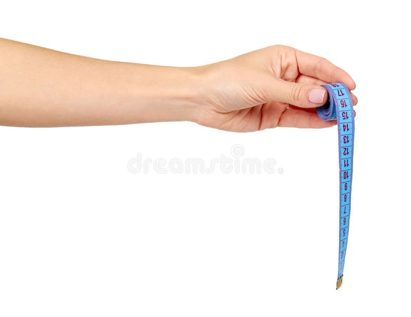 Blue Sewing Centimeter, Ribbon Ruler. Measuring Tool Stock Photo ...