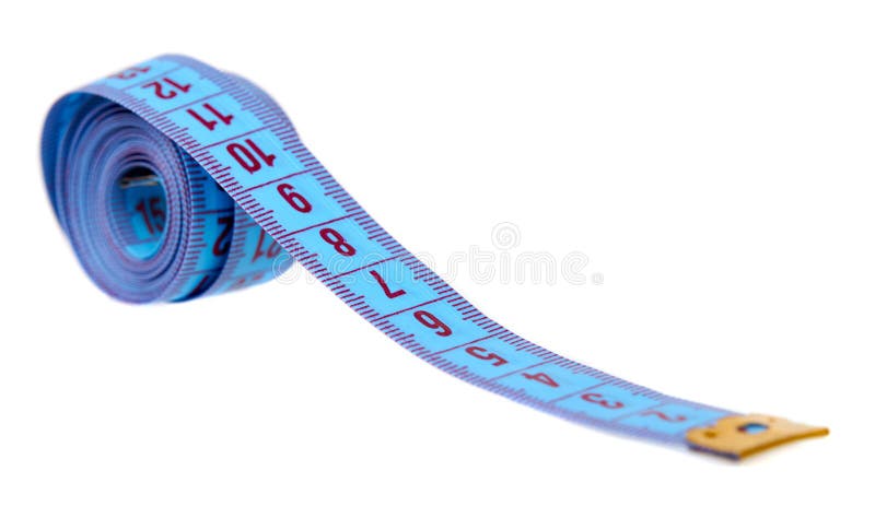 Blue Sewing Centimeter, Ribbon Ruler. Measuring Tool Stock Image ...