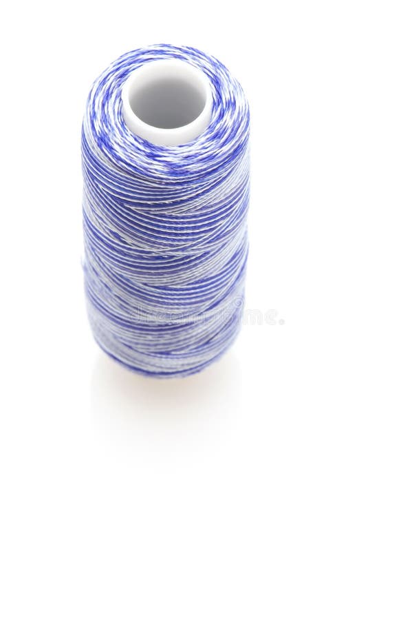 Blue sewing roll stock photo. Image of bobbin, thread - 7201002